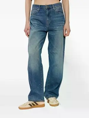 Carhartt Work In Progress Arin Paint-splatter Straight-leg Jeans