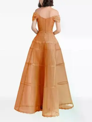 GEMY MAALOUF Off-shoulder Lace-trimmed Dress