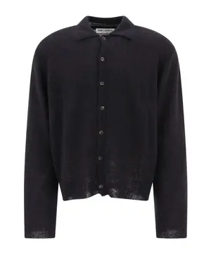 Our Legacy Lapel Knitted Cardigan - Black