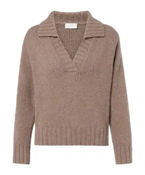 Magda Butrym Cashmere Polo Sweater - Brown
