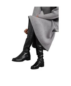 STUART WEITZMAN Leather And Stretch Over-the-knee Boots