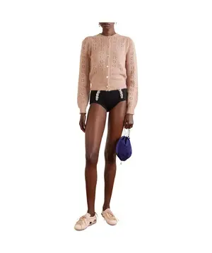 Simone Rocha Embellished Ribbed Shorts
