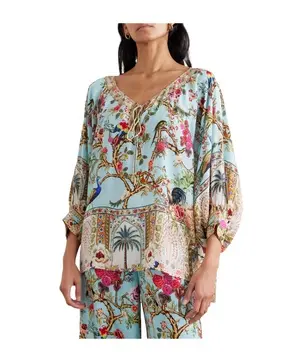Camilla Silk Printed Shirt