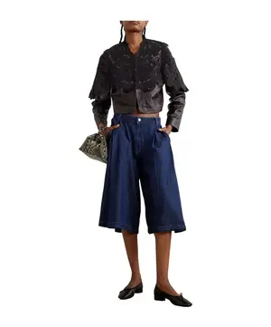 Sea V-neck Leather Jacket
