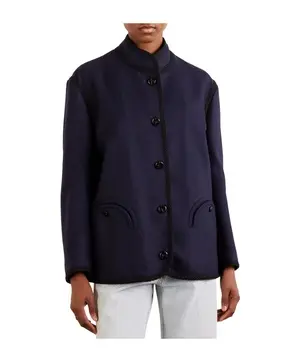 BLAZÉ MILANO Short Stand Collar Coat