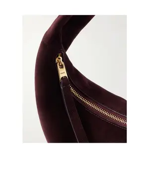 Khaite Olivia Mini Suede Shoulder Bag