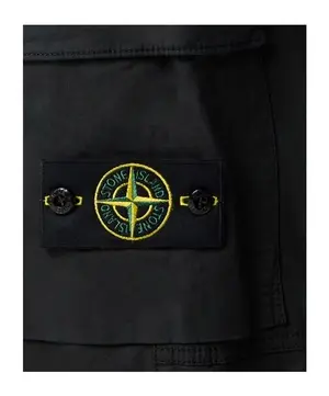 Stone Island Logo Patch Cargo Pants