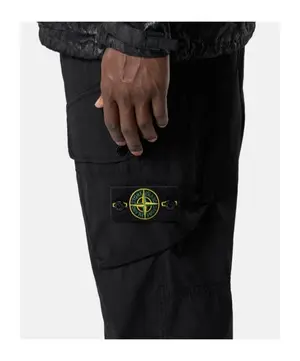 Stone Island Logo Patch Cargo Pants