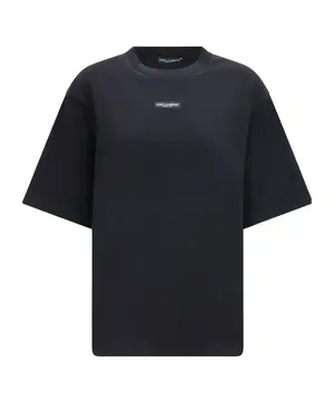 Dolce & Gabbana Crew Neck Short-sleeved T-shirt - Black