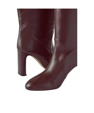 STUART WEITZMAN Solid Leather Over-the-knee Boots