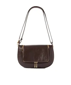 ANYA HINDMARCH Leather Crescent Underarm Bag - Black
