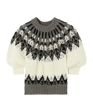 Altuzarra Marty Fair Isle Cotton Sweater - Multicolor