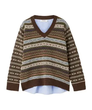 Sea V Neck Sweaters For Women
