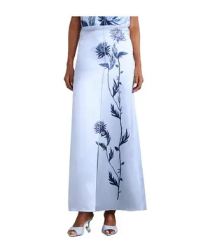 Altuzarra Floral-print Silk-satin Maxi Skirt