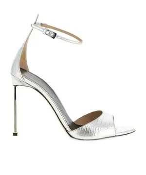 TOM FORD Tejus Ankle-strap Heeled Sandals - Silver