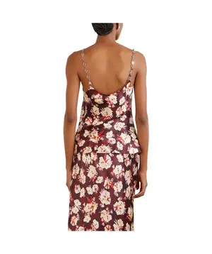 Rabanne Floral-patterned Chain-detail Top