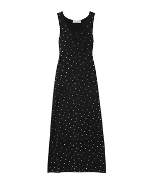 Altuzarra Geordie Crystal-embellished Jersey Midi Dress - Black