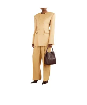 Victoria Beckham Solid Color Bucket Bag
