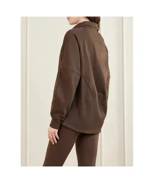 Lululemon Cotton-blend Jersey Funnel-neck Half Zip Sweatshirt - No