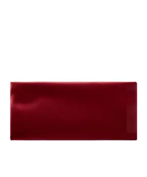 TOM FORD Leather-trimmed Satin Clutch