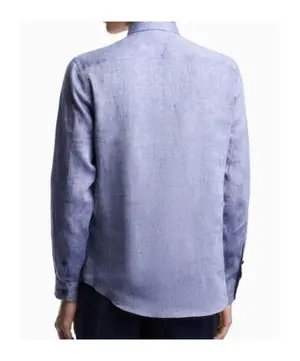 Emporio Armani Logo-embroidered Buttoned Shirt