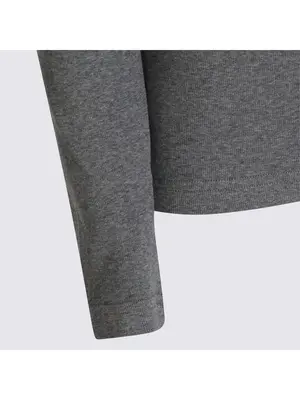 Fabiana Filippi V-neck Long-sleeve Top - Black
