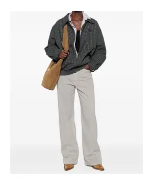 Miu Miu Checked Logo Patch Jacket - No