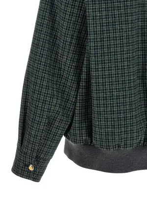Miu Miu Checked Logo Patch Jacket - No
