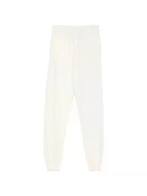 SERGIO MORETTI FIRENZE White Knitted Drawstring Track Pants