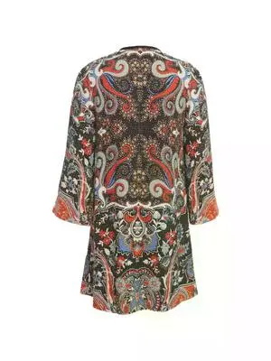 Etro Floral Print Tweed Coat