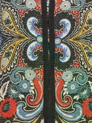 Etro Floral Print Tweed Coat