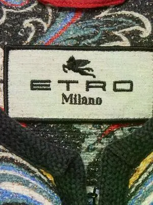Etro Floral Print Tweed Coat