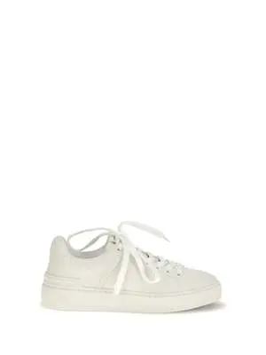 Balmain B-court Lace-up Sneakers - White