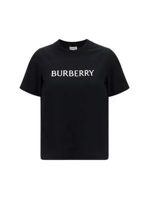 Burberry Cotton Logo T-shirt - Black