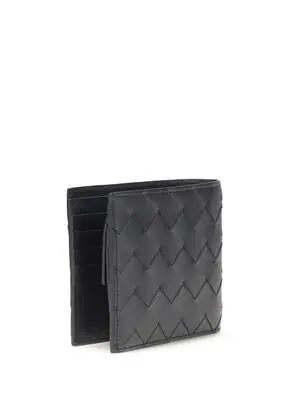 Bottega Veneta Bifold Leather Intrecciato Wallet
