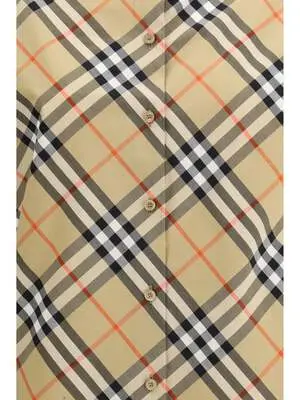 Burberry Slim Fit Cotton Check Shirt - Multicolor