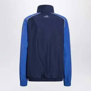 Balenciaga Navy Cotton Blend Techwear Zip-up Jacket - Blue