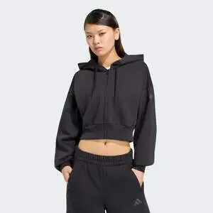 Adidas Essentials Contemporary Fleece Full Zipper Hooded Jacket - Black