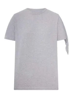 JW Anderson J.w.anderson Melange Effect T-shirt With Knotted Sleeves - Multicolor