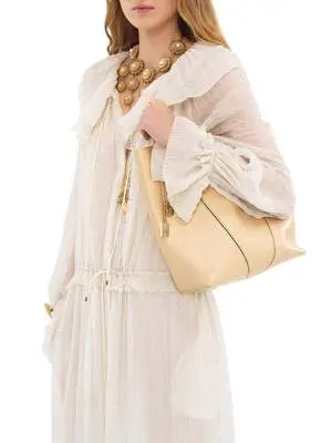 Chloé Spin Tote Bag In Grainy Leather