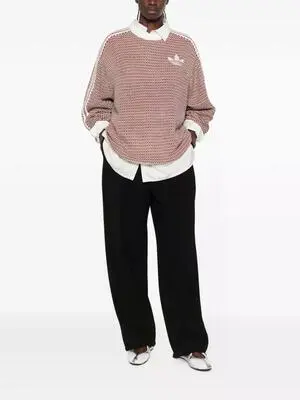 Adidas Trefoil Logo Embroidered Sweater