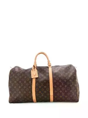 LOUIS VUITTON Keepall 55 Travel Bag Monogram Canvas