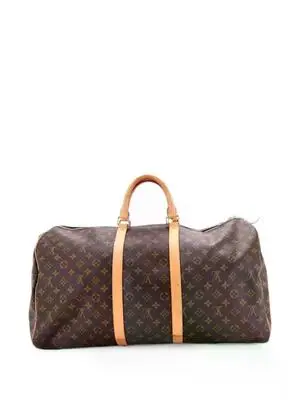 LOUIS VUITTON Keepall 55 Travel Bag Monogram Canvas