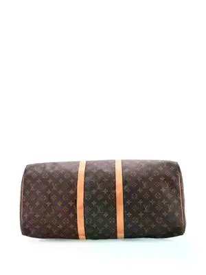LOUIS VUITTON Keepall 55 Travel Bag Monogram Canvas