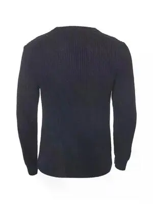 Sandro Ribbed-knit Crewneck Sweater - Blue
