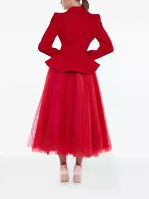 ARAFTU Arafutu Embellished Peplum Blazer