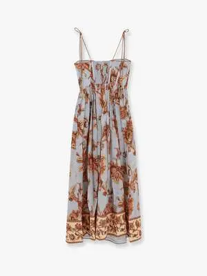 Zimmermann Aster Corset Cototn Midi Dress