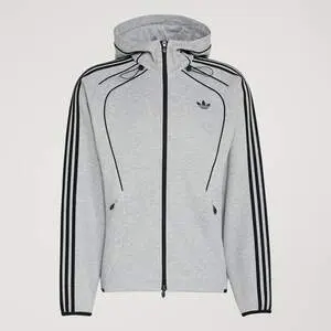 Adidas Spacer Teamgeist 26 Cutline Fullzip Hoodie - Medium Grey Heather