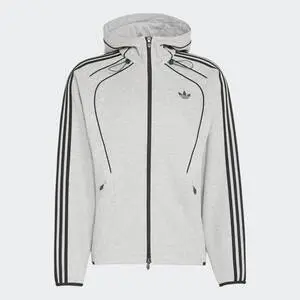 Adidas Spacer Teamgeist 26 Cutline Fullzip Hoodie - Medium Grey Heather