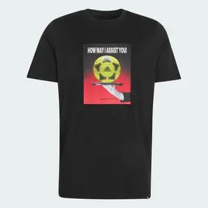 Adidas Soccer Slogan Graphic T-shirt - Black